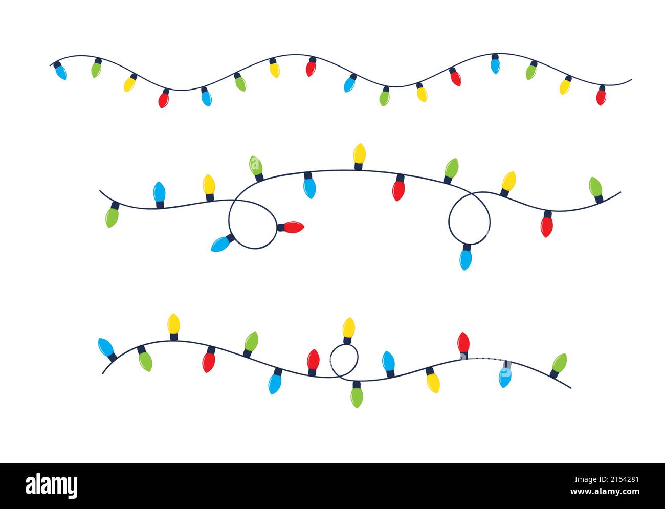 Christmas color lights Stock Vector Image & Art - Alamy