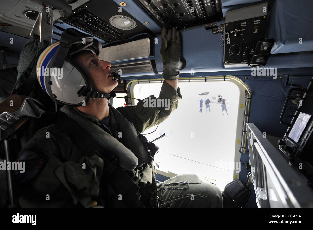 cockpit, Fla., Naval Air Station Jacksonville, Pilot, pre-flight checks ...