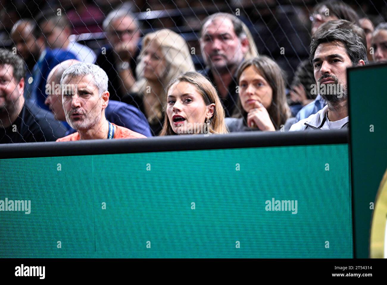 Paris, France. 01st Nov, 2023. Margot girlfriend of Ugo Humbert during ...