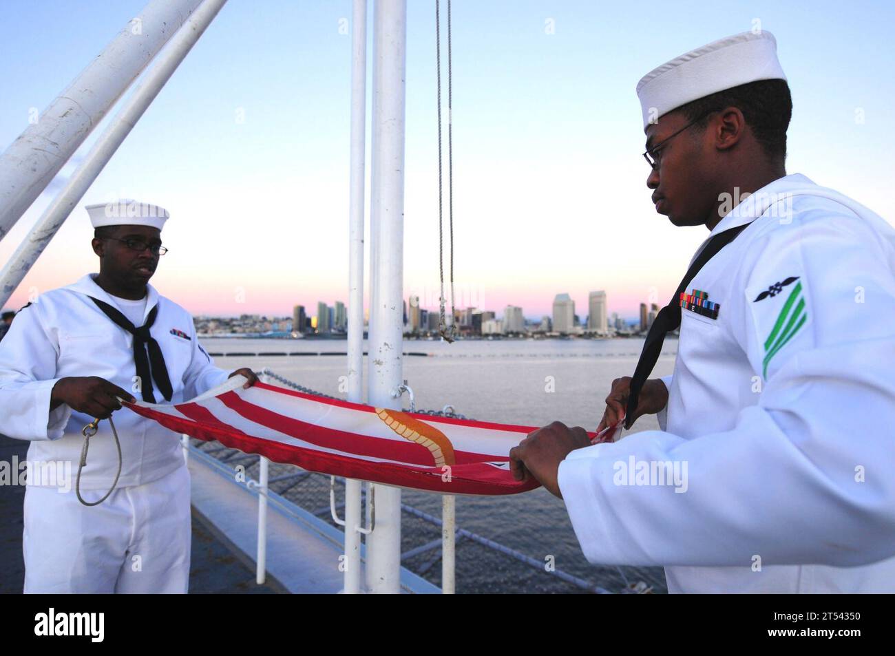 colors, Flag, Sailor, U.S. Navy, union jack, USS Carl Vinson (CVN 70 ...