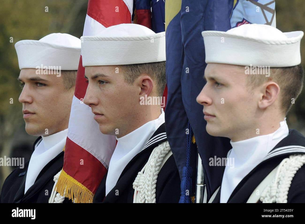 color guards, flags, Sailors Stock Photo - Alamy