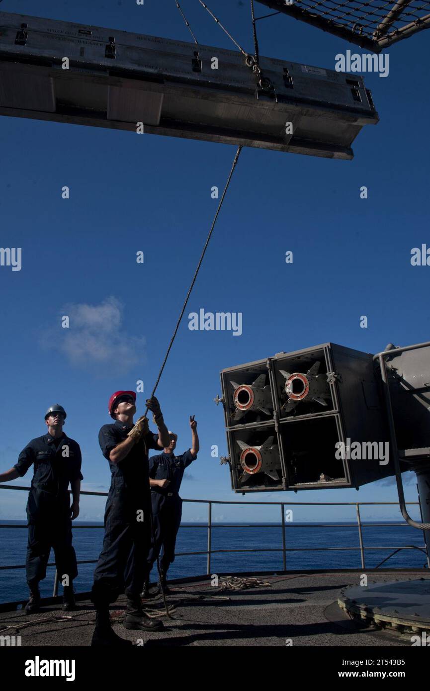 combat systems department, ordnance evolution, Pacific Ocean, RIM-162D ...