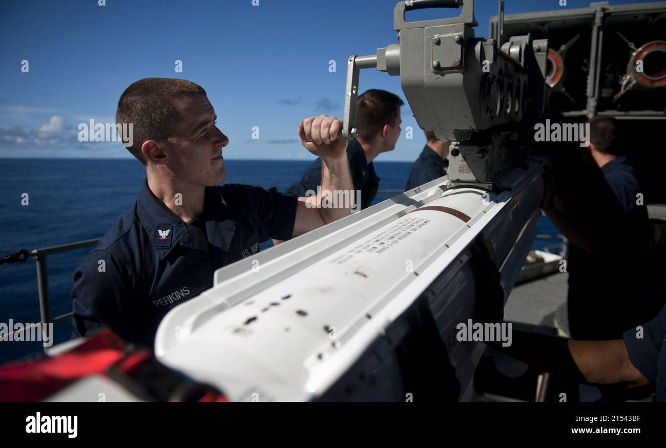 combat systems department, ordnance evolution, Pacific Ocean, RIM-162D ...