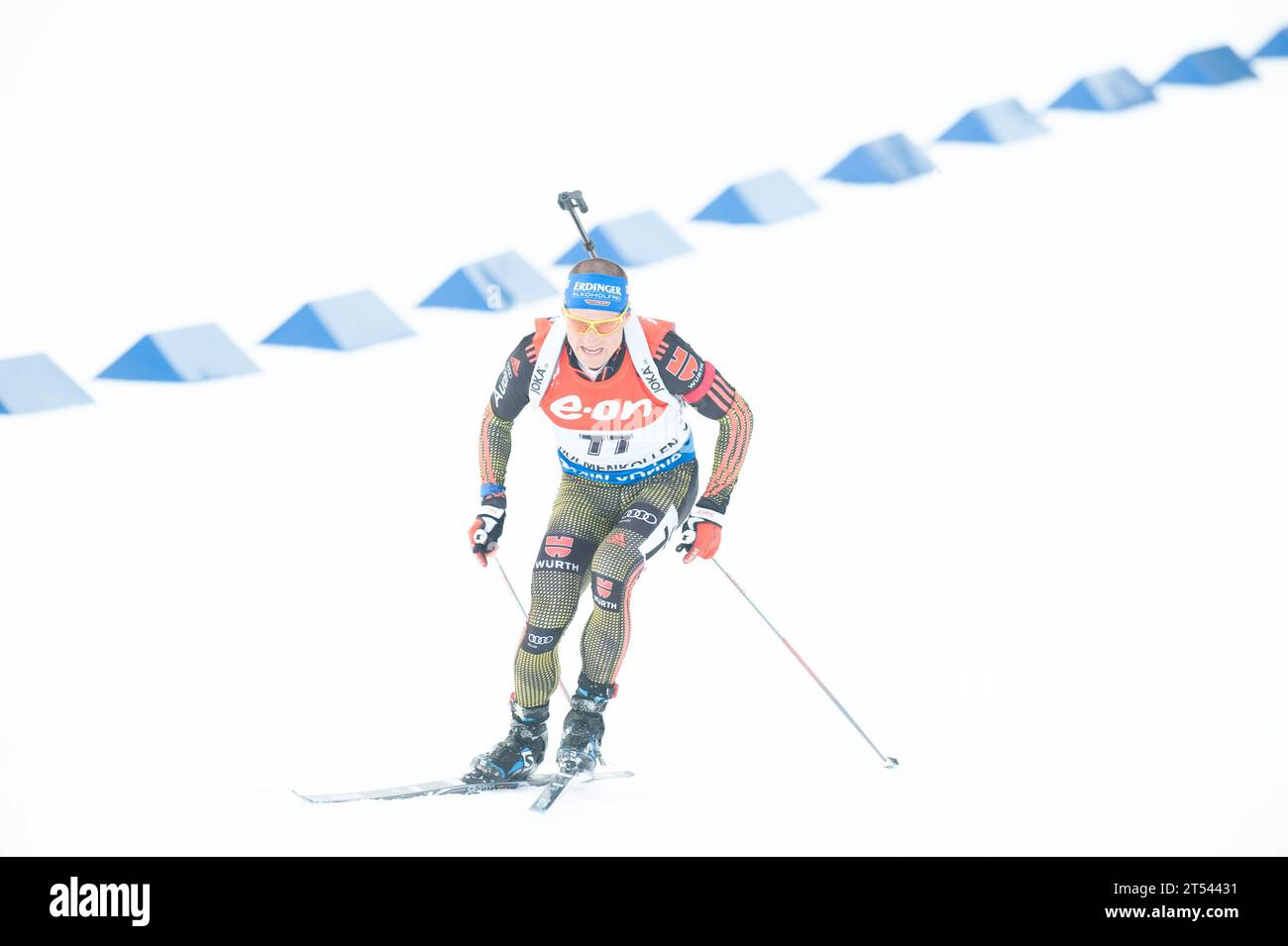 Erik Lesser Aktion 20 km der Herren IBU World Championships Biathlon in ...