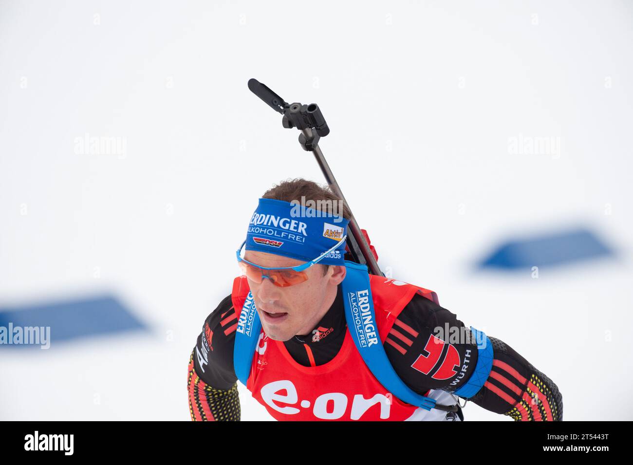 Simon Schempp Aktion 20 km der Herren IBU World Championships Biathlon ...
