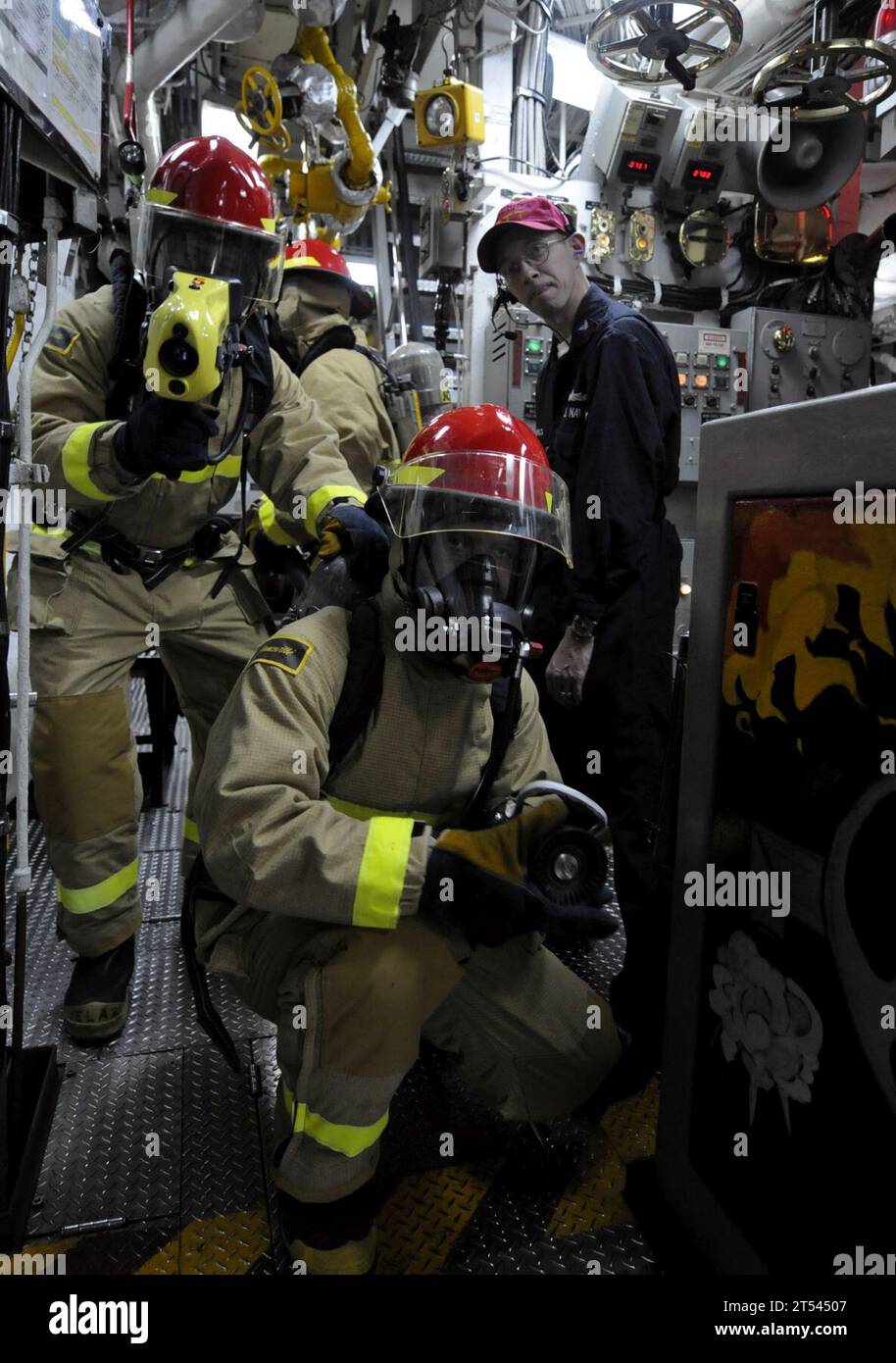 command ship, Damage Control, firefighting, General Quarters, navy ...