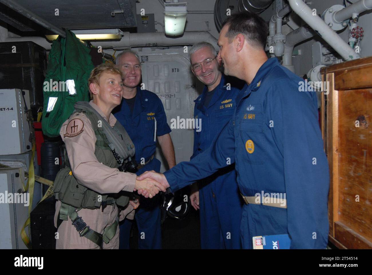 commander of Carrier Strike Group (CSG) 2, GULF OF OMAN, Rear Adm. Nora ...