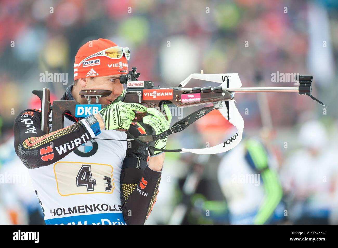 Arnd PEIFFER Aktion IBU World Championships Biathlon 4 X 7,5 KM Staffel ...
