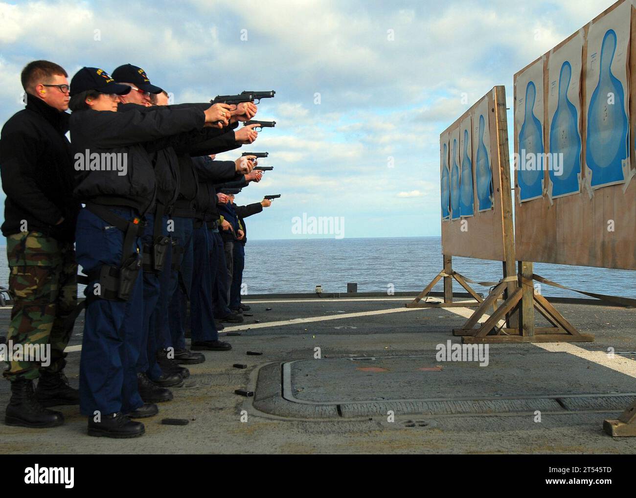 Commander, Mediterranean Sea, nine millimeter gun qualifications, U.S ...