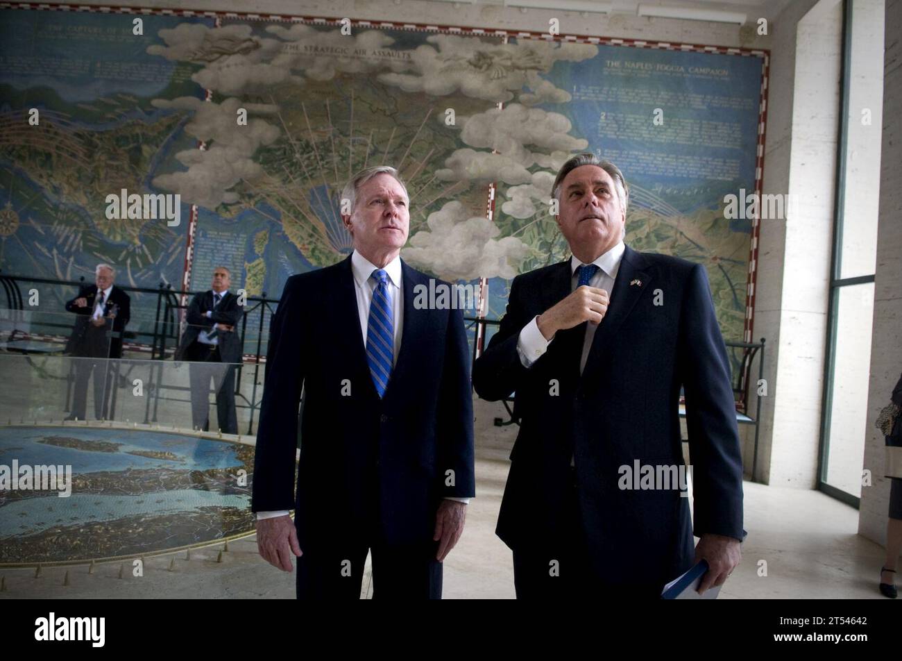 commemoration ceremony, Secretary of the Navy, U.S. Ambassador to Italy David Thorne Stock Photo ...