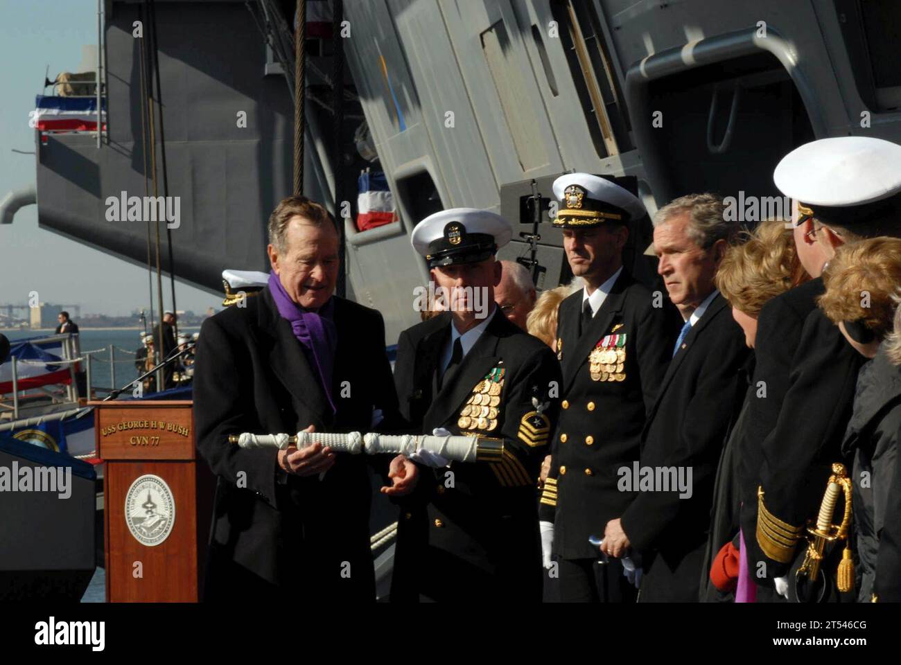 commissioning, President George H.W. Bush, USS George H.W. Bush (CVN 77 ...