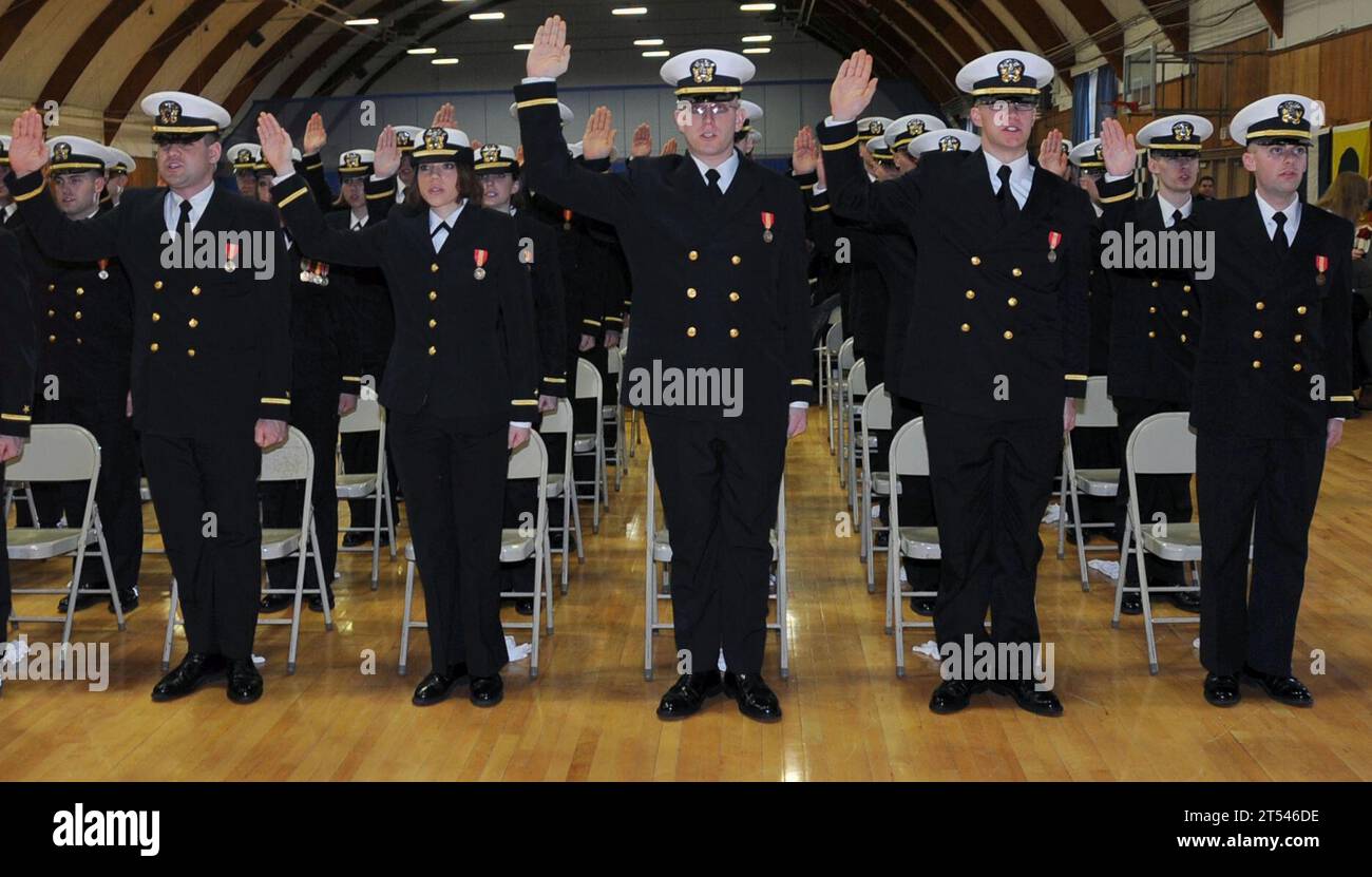 commissioning, Naval Station Newport, Oath of Office, officer ...