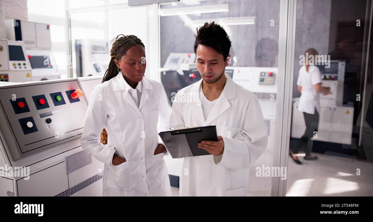 Factory Inspection Work And Surveying. Safety Management Check Stock ...