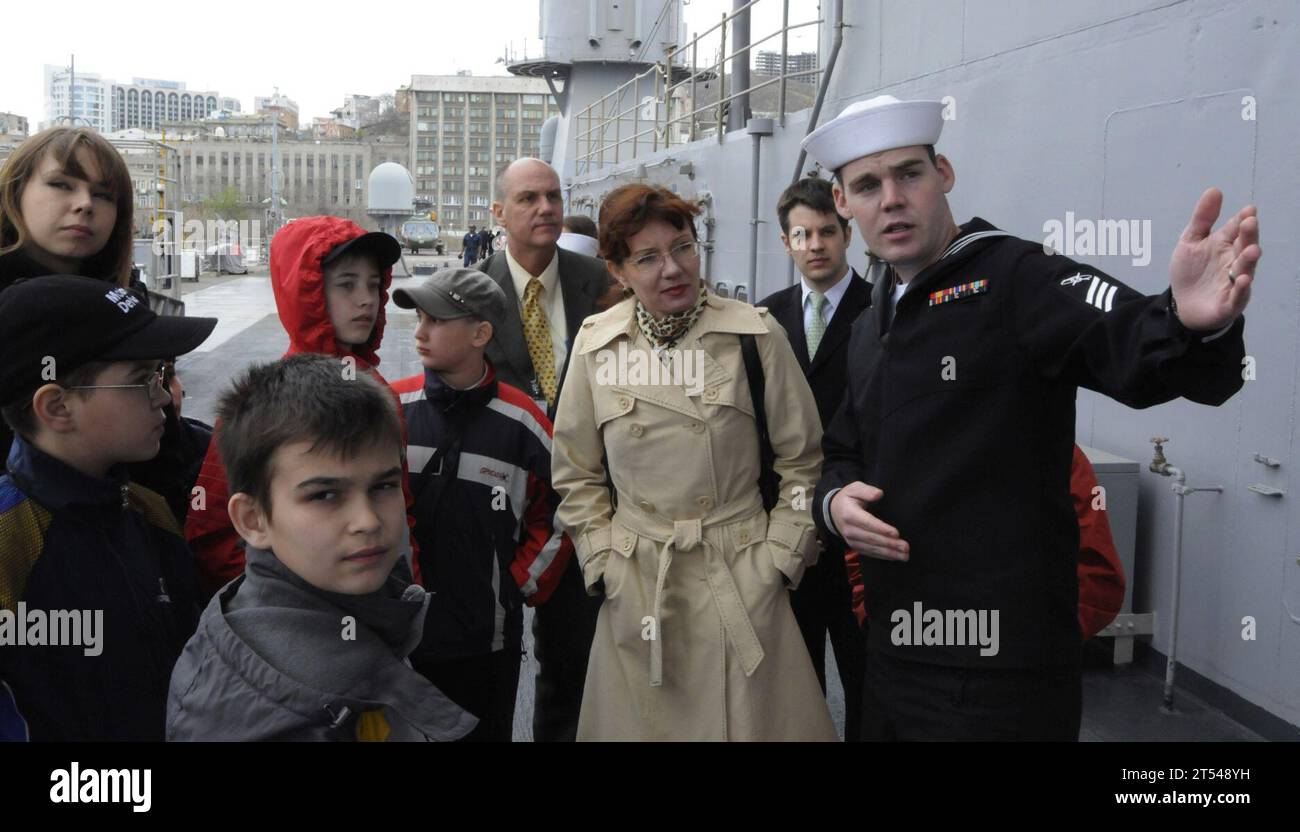 community relations, Foreign military, navy, port visit, Russia, U.S ...