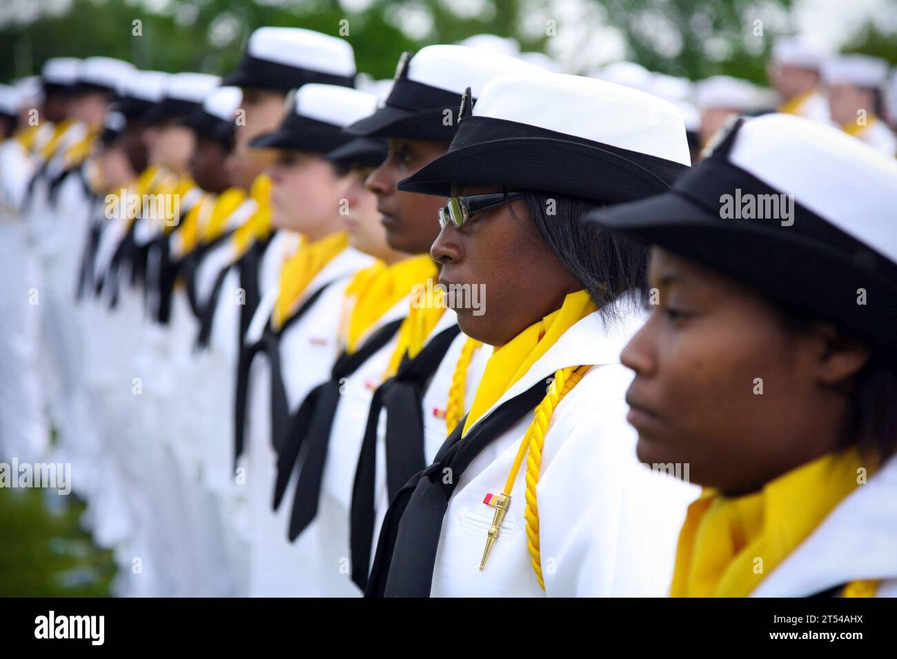 COMREL, dress whites, formation, people Stock Photo - Alamy