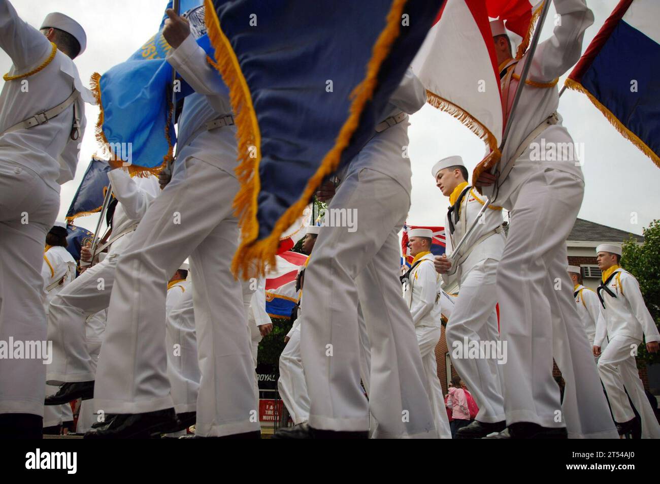 COMREL, dress whites, formation, people Stock Photo - Alamy