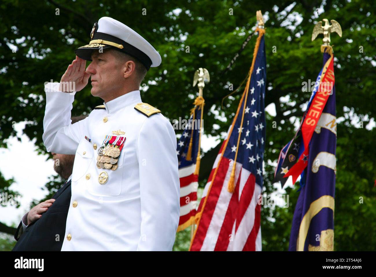 COMREL, dress whites, formation, people Stock Photo - Alamy