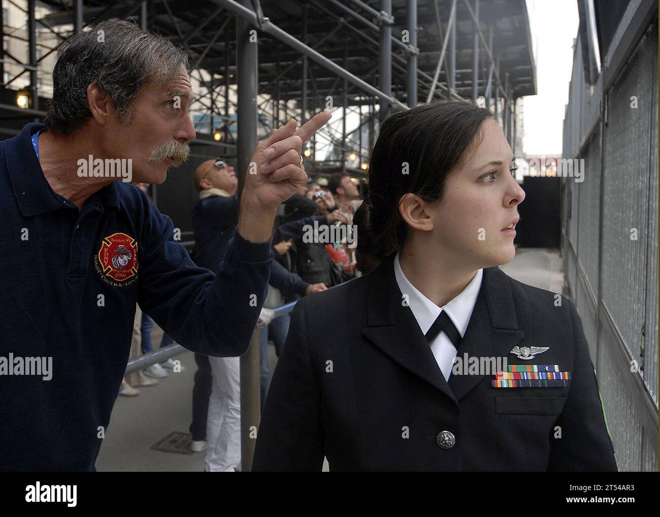 COMREL, Fleet Week, ground zero, NY, world trade center Stock Photo - Alamy