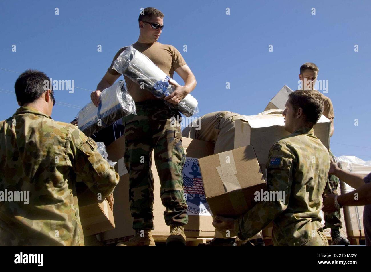 COMREL, Foreign military, people, Project Handclasp Stock Photo - Alamy