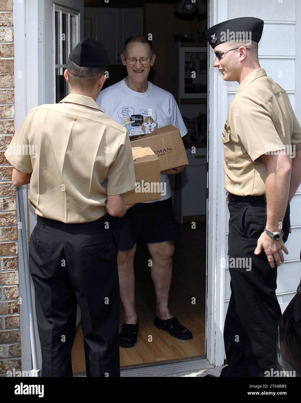 COMREL, Meals-on-Wheels delivery, Sailors Stock Photo - Alamy