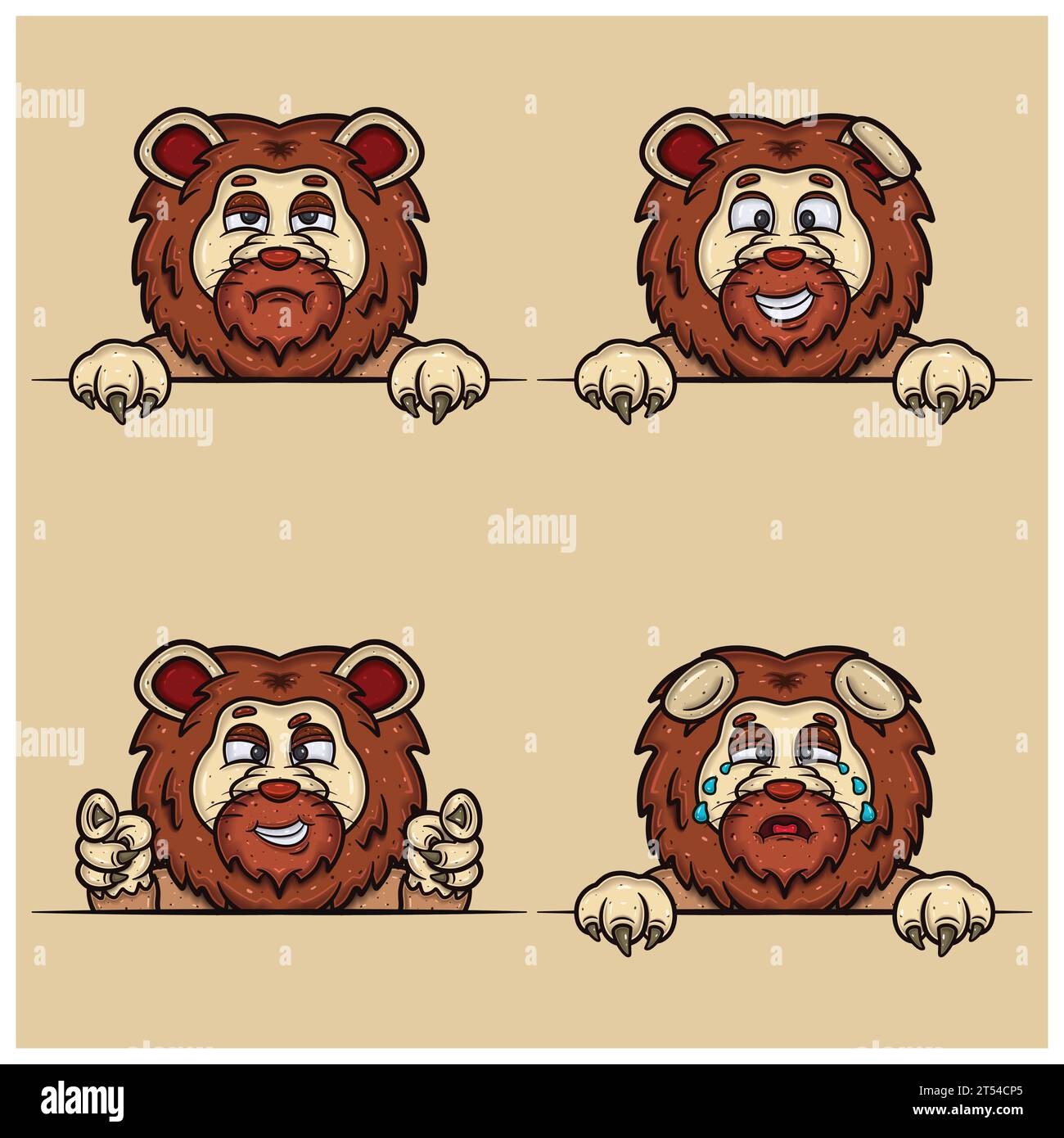 Crying lion hi-res stock photography and images - Alamy