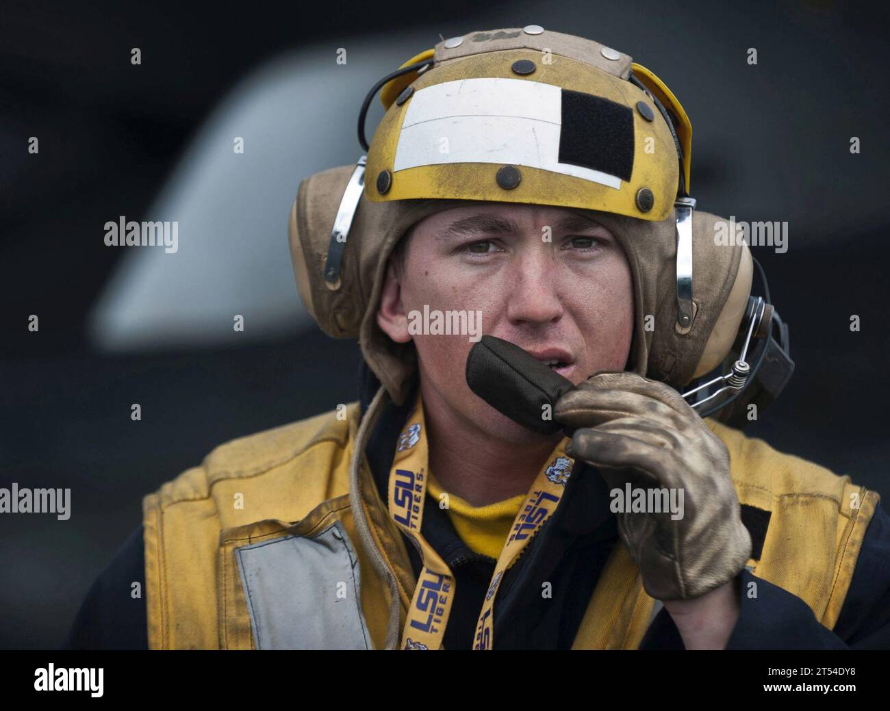 Cranial, Sailor, U.S. navy , USS Carl Vinson (CVN 70), yellow Stock ...