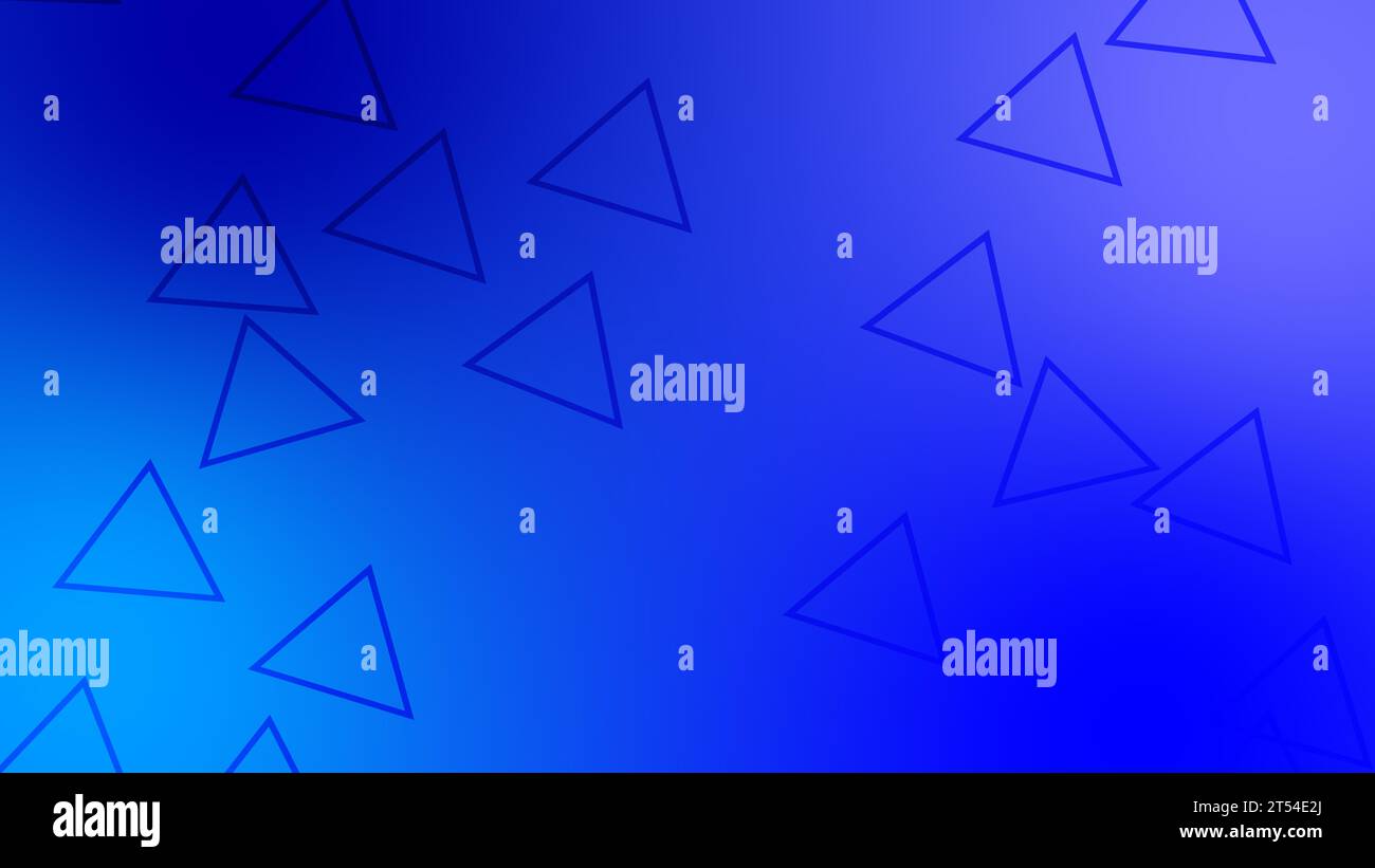 Cg Image Of Blue Background Including Triangle Shaped Object Stock