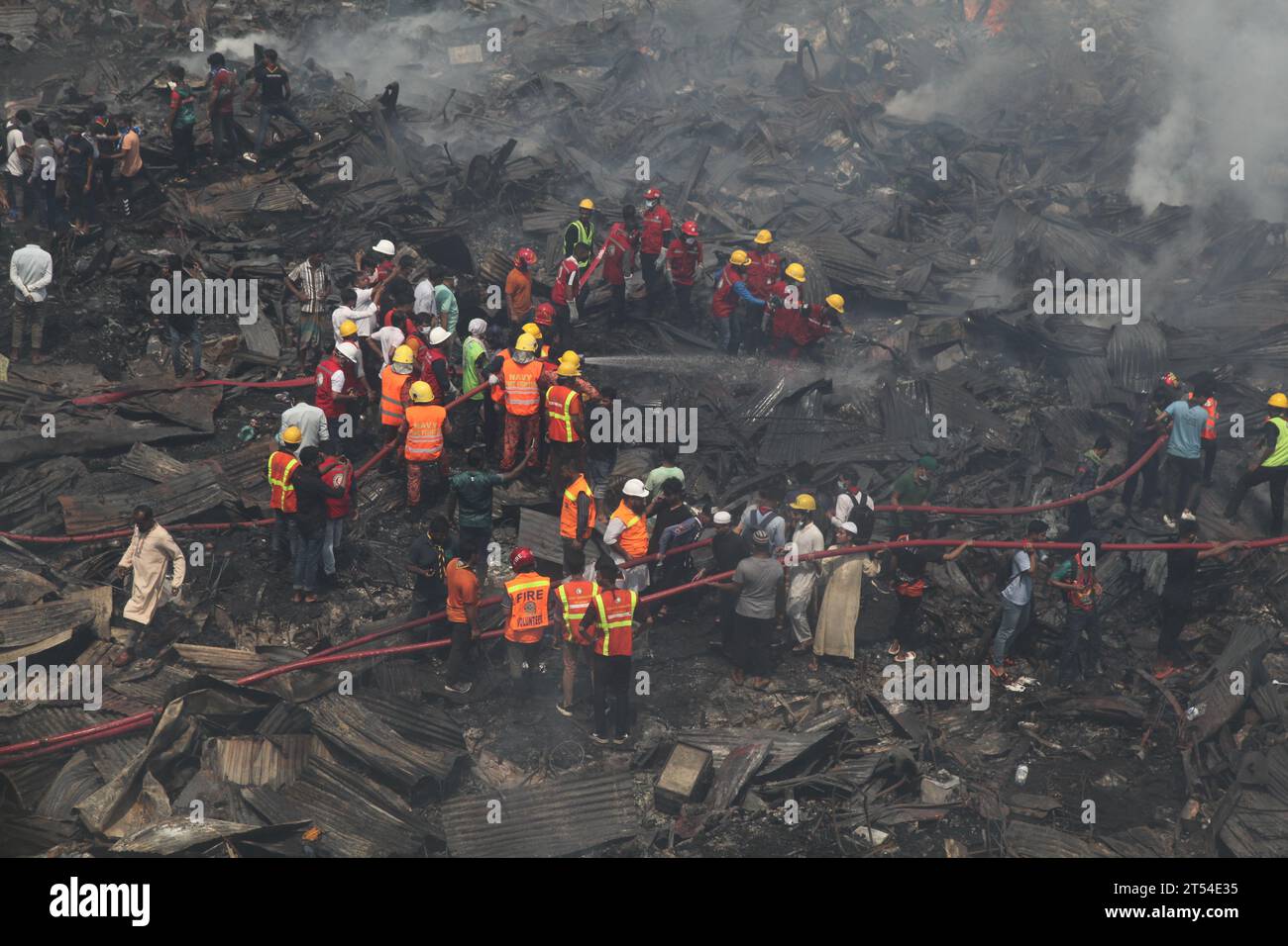 Dhaka Bangladesh.4 April 2023, After six and half an hours, a terrible ...