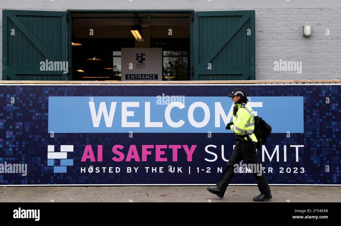 Bletchley Park. 2nd Nov, 2023. This photo taken on Nov. 2, 2023 shows a ...