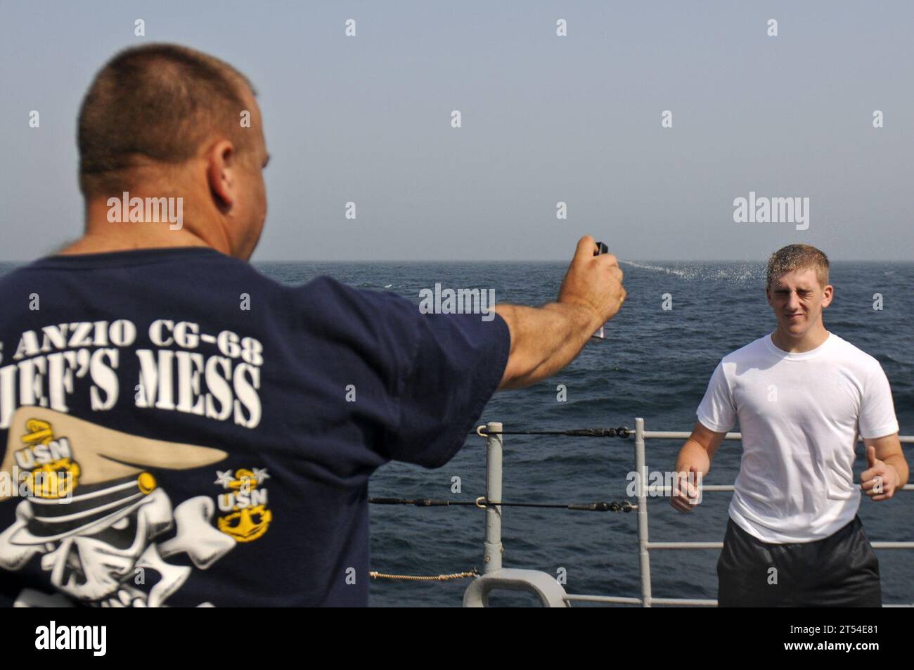 CRUISER, Sailors, SRF-B, training, U.S. Navy, USS Anzio (CG 68 Stock ...