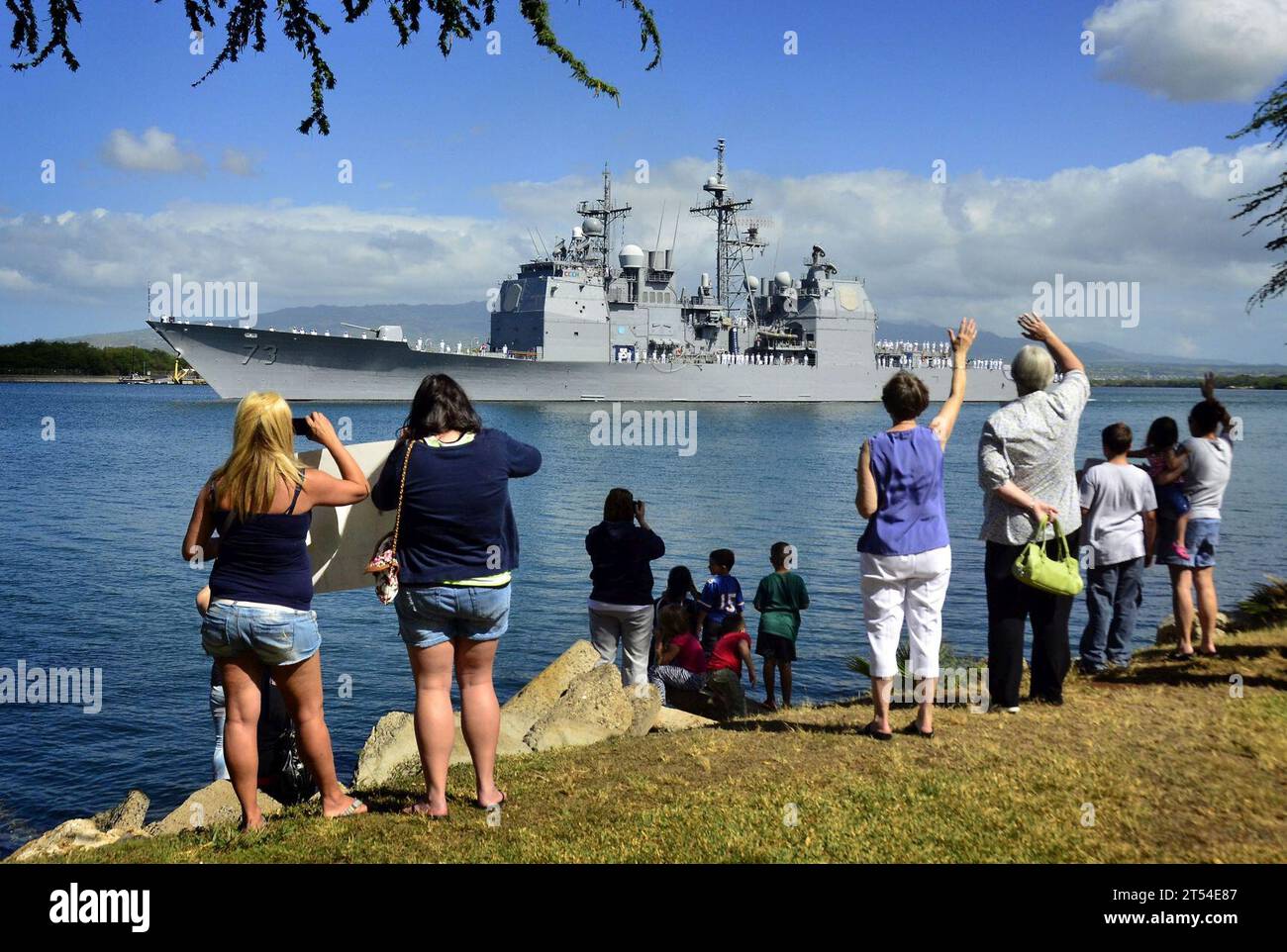CRUISER, Pearl Harbor, Sailors, U.S. Navy, USS Port Royal (CG 73 Stock ...