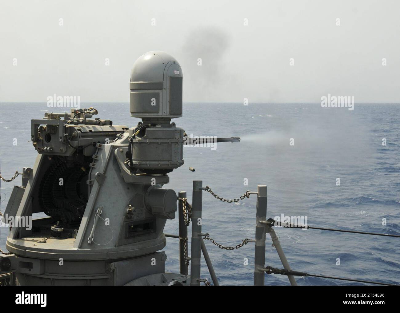 CRUISER, MK-38 25 mm machine gun, U.S. Navy, USS Anzio (CG 68), weapons ...