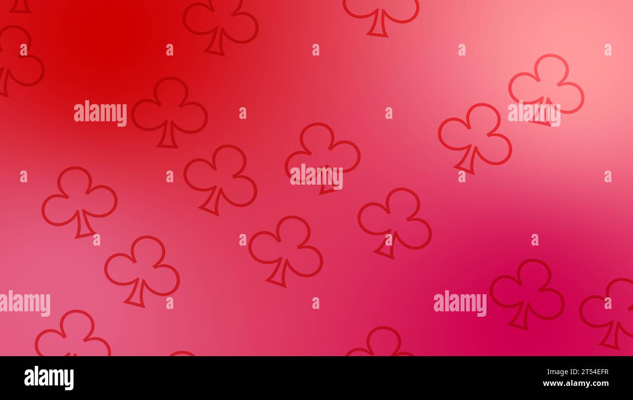CG image of red background including clover shaped object Stock Photo ...