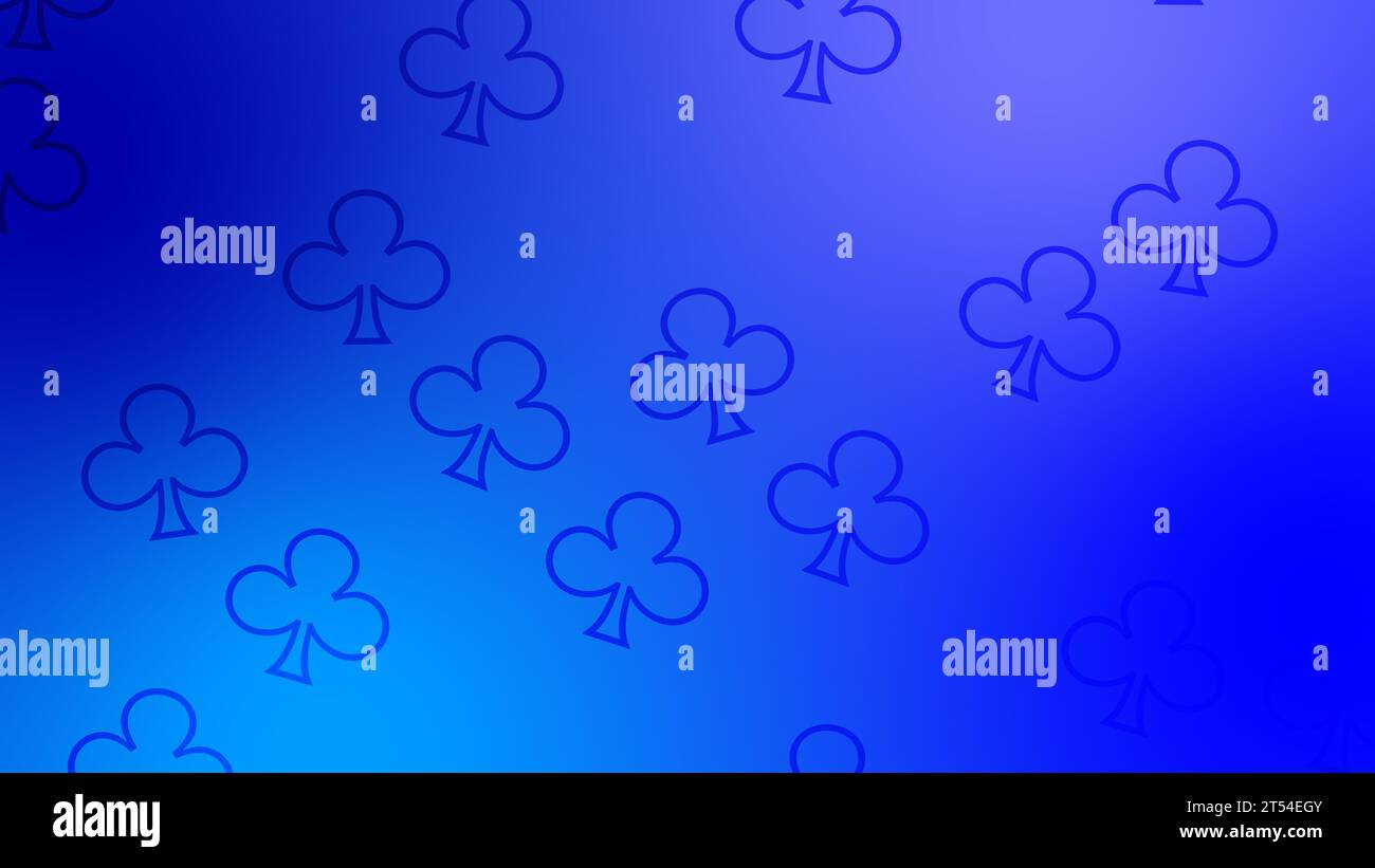 CG image of blue background including clover shaped object Stock Photo ...