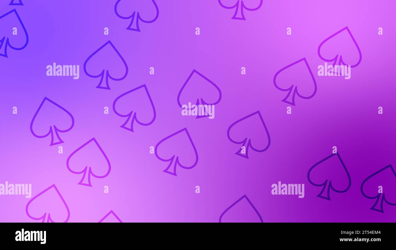 CG image of purple background including spade shaped object Stock Photo ...