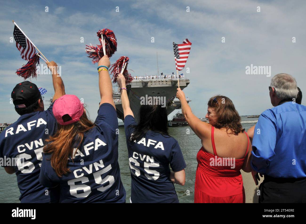 CVN 65, Enterprise Carrier Strike Group, manning the rails, Naval ...