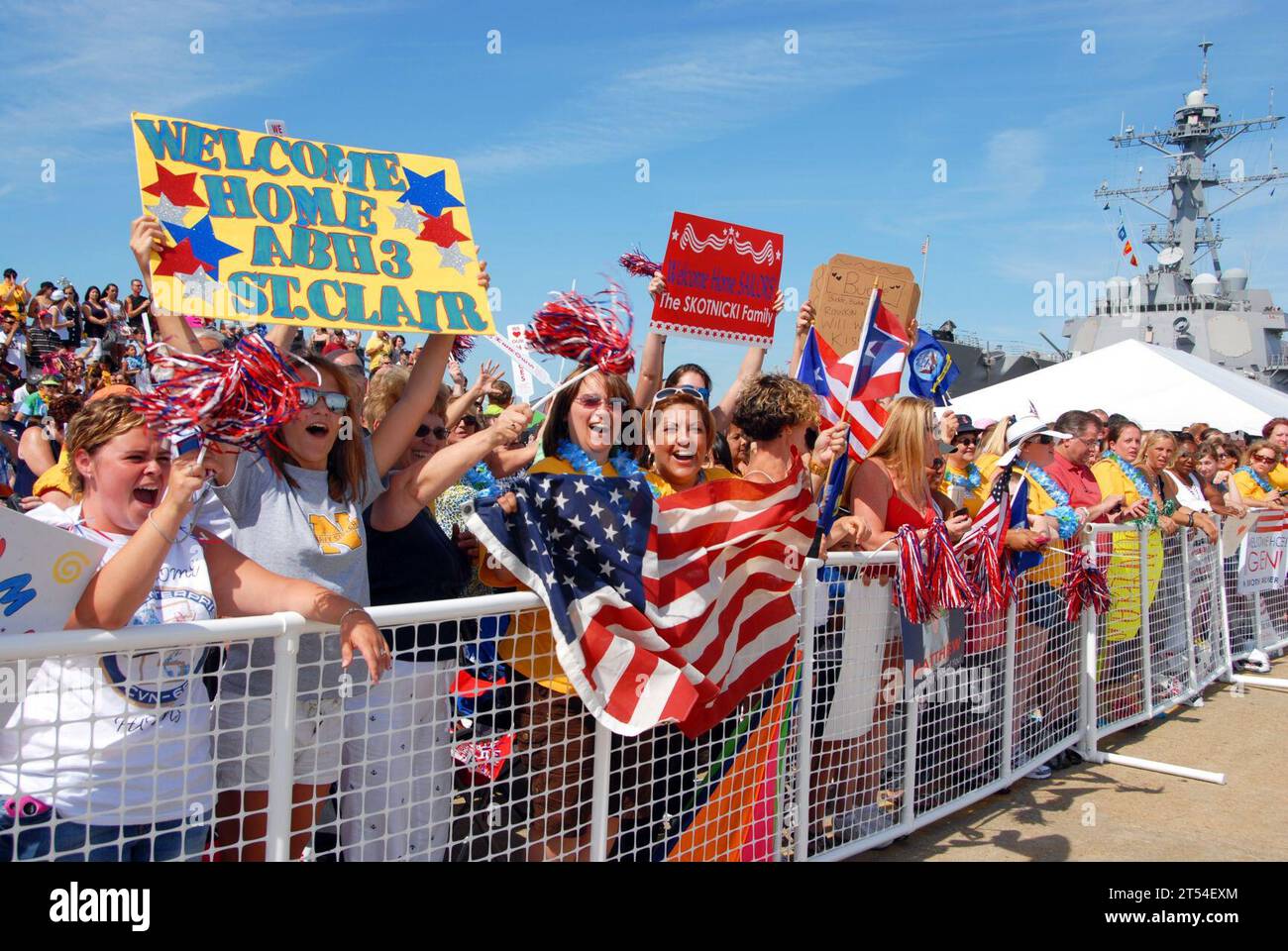 CVN 65, Enterprise Carrier Strike Group, manning the rails, Naval ...