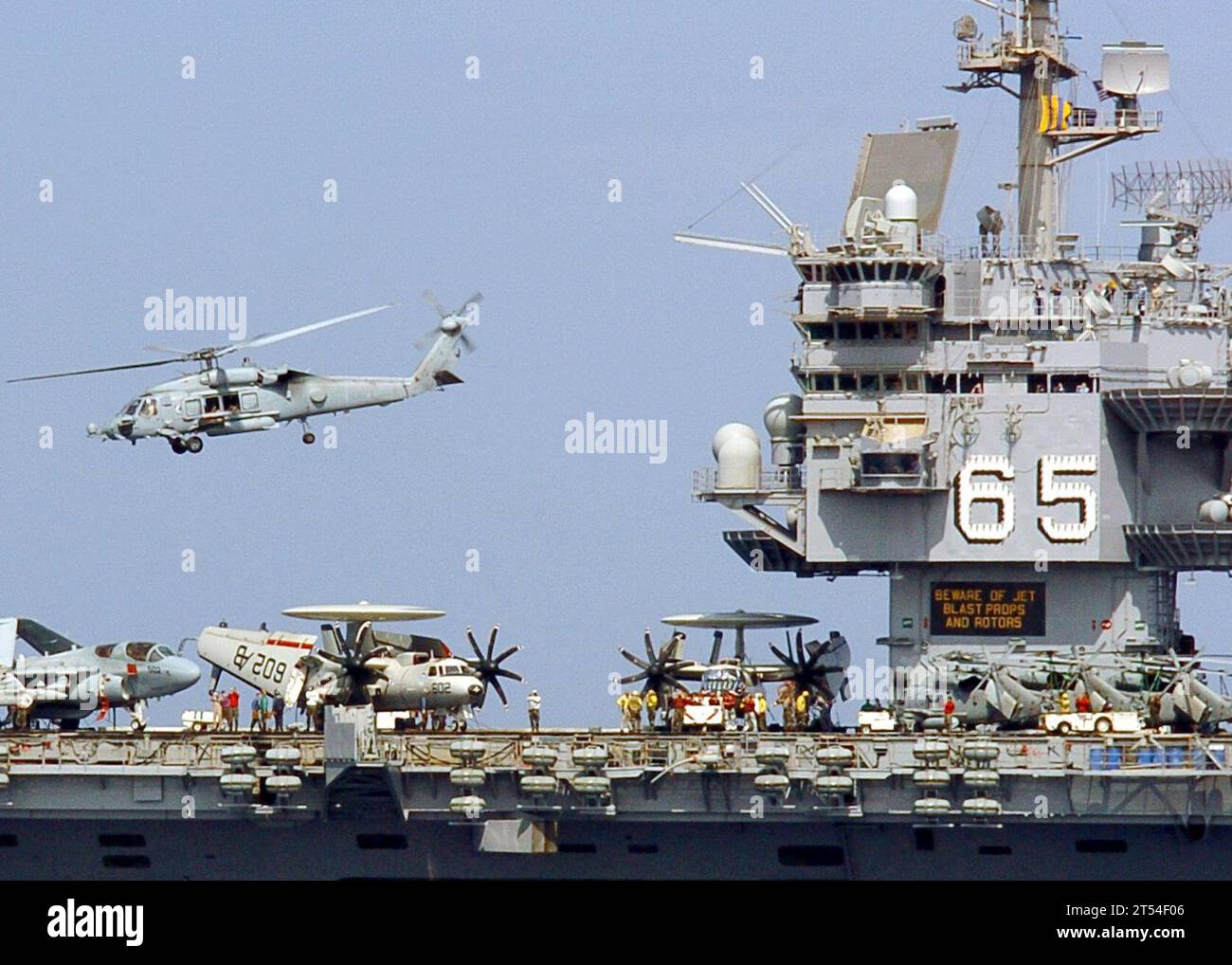 CVN 65, helicopter, ship, turnover, USS Enterprise Stock Photo - Alamy
