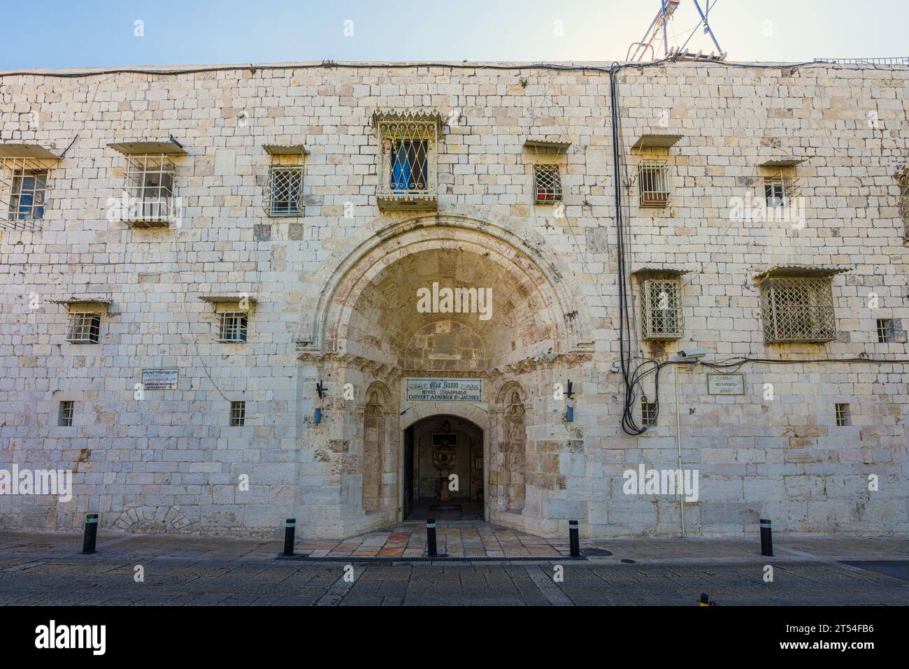 Jerusalem, Israel. September 22, 2023. Exterior view of the Armenian ...