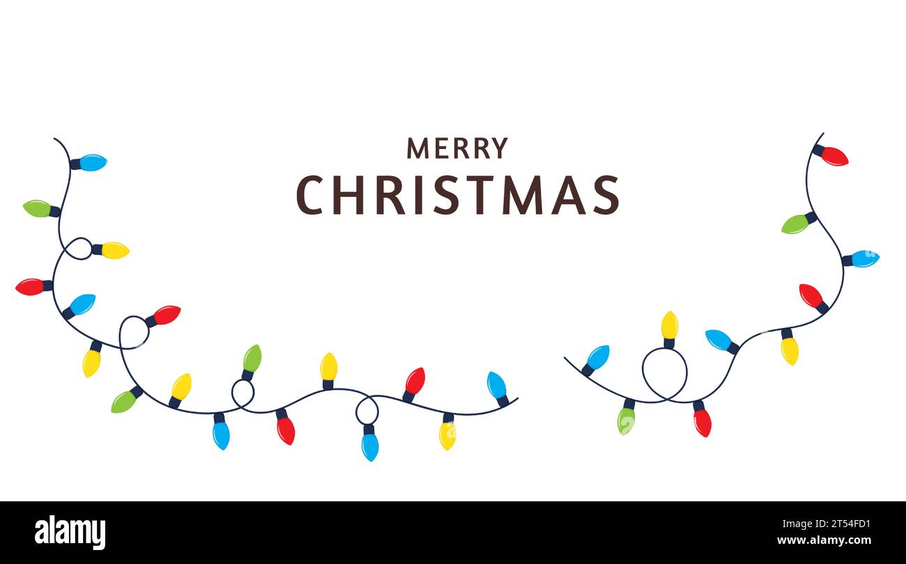 Christmas color lights Stock Vector Image & Art - Alamy