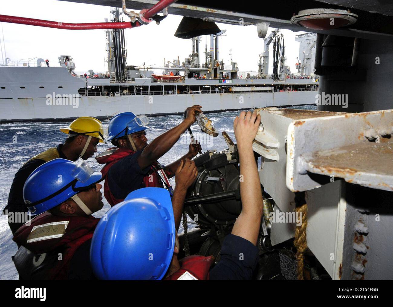 CVN 73, deck department, GW, navy, RAS, REPLENISHMENT AT SEA, Sailor, U ...