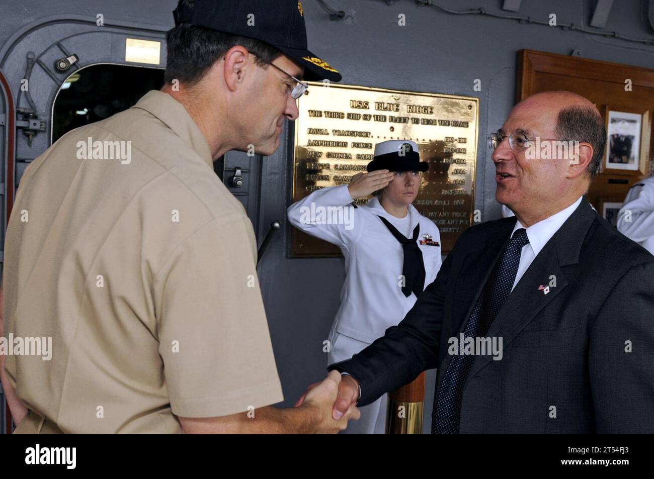 CVN 73, George Washington Arrival, secnav, USS George Washington Stock ...