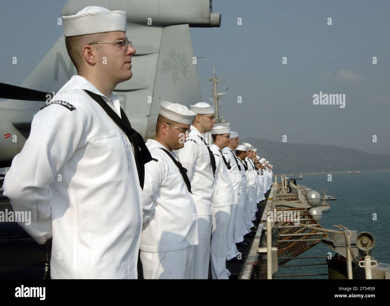 CVN 73, formation dreww whites, GW, Hong Kong, manning the rails, navy ...