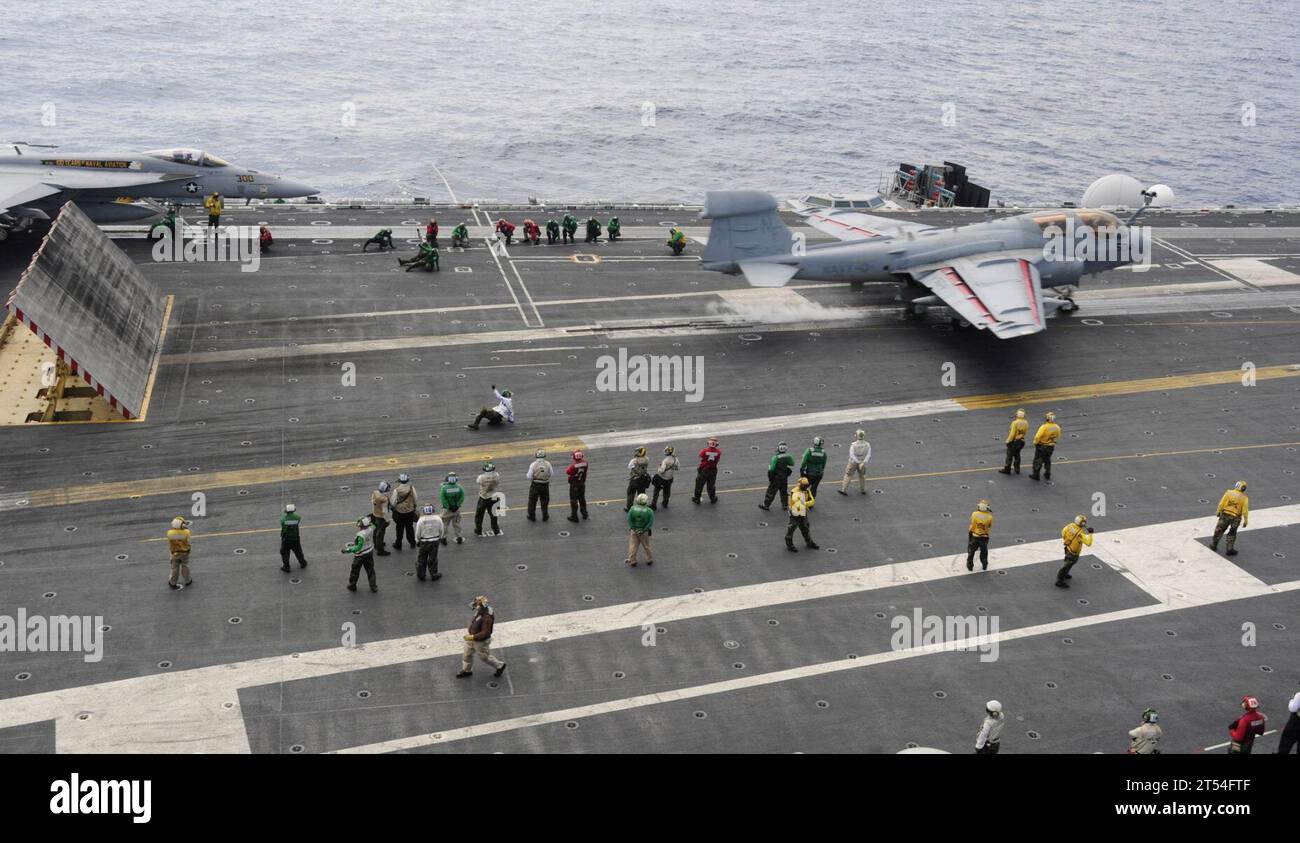 CVN 73, GW, USS George Washington; South China Sea; Flight Ops; Signal ...