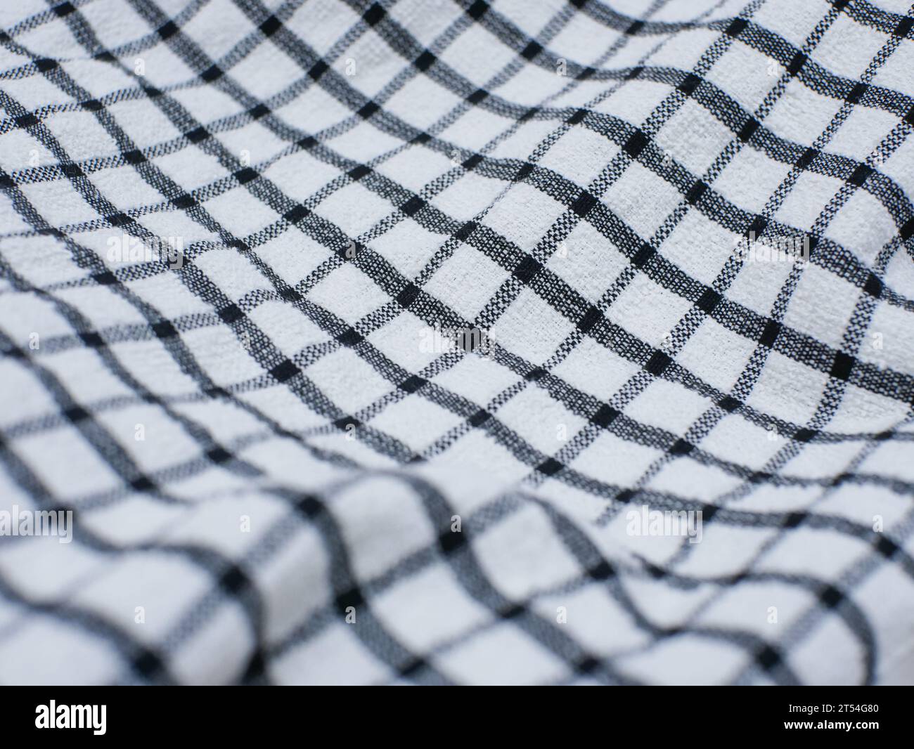 black and white table cloth texture Stock Photo - Alamy
