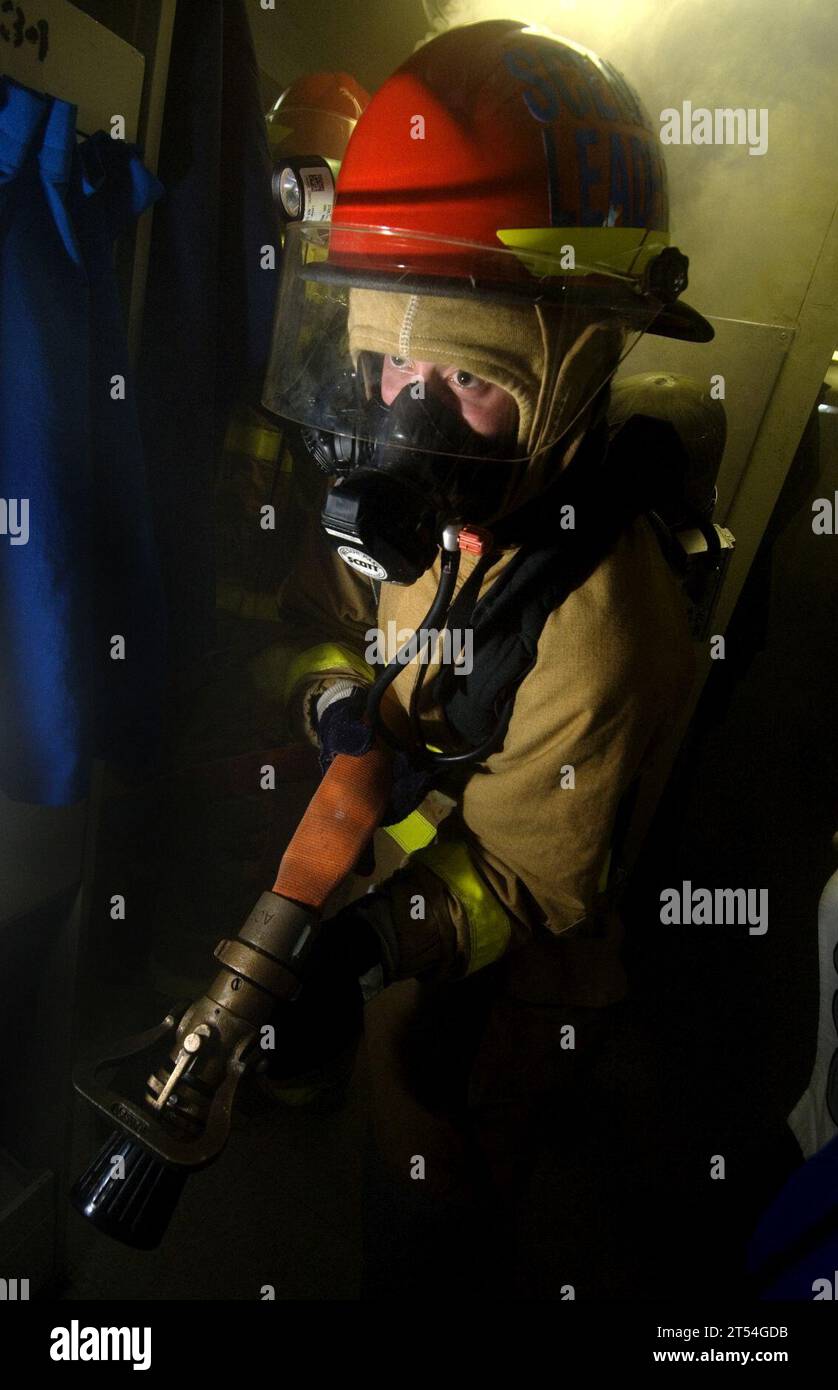 CVN 75, Damage Control, general quarters drill, gq, Sailors, U.S. Navy ...