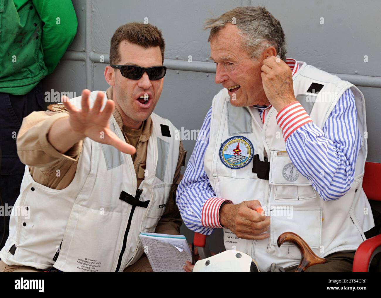 CVN 77, Former FLOTUS, Former POTUS, Former President of the United ...