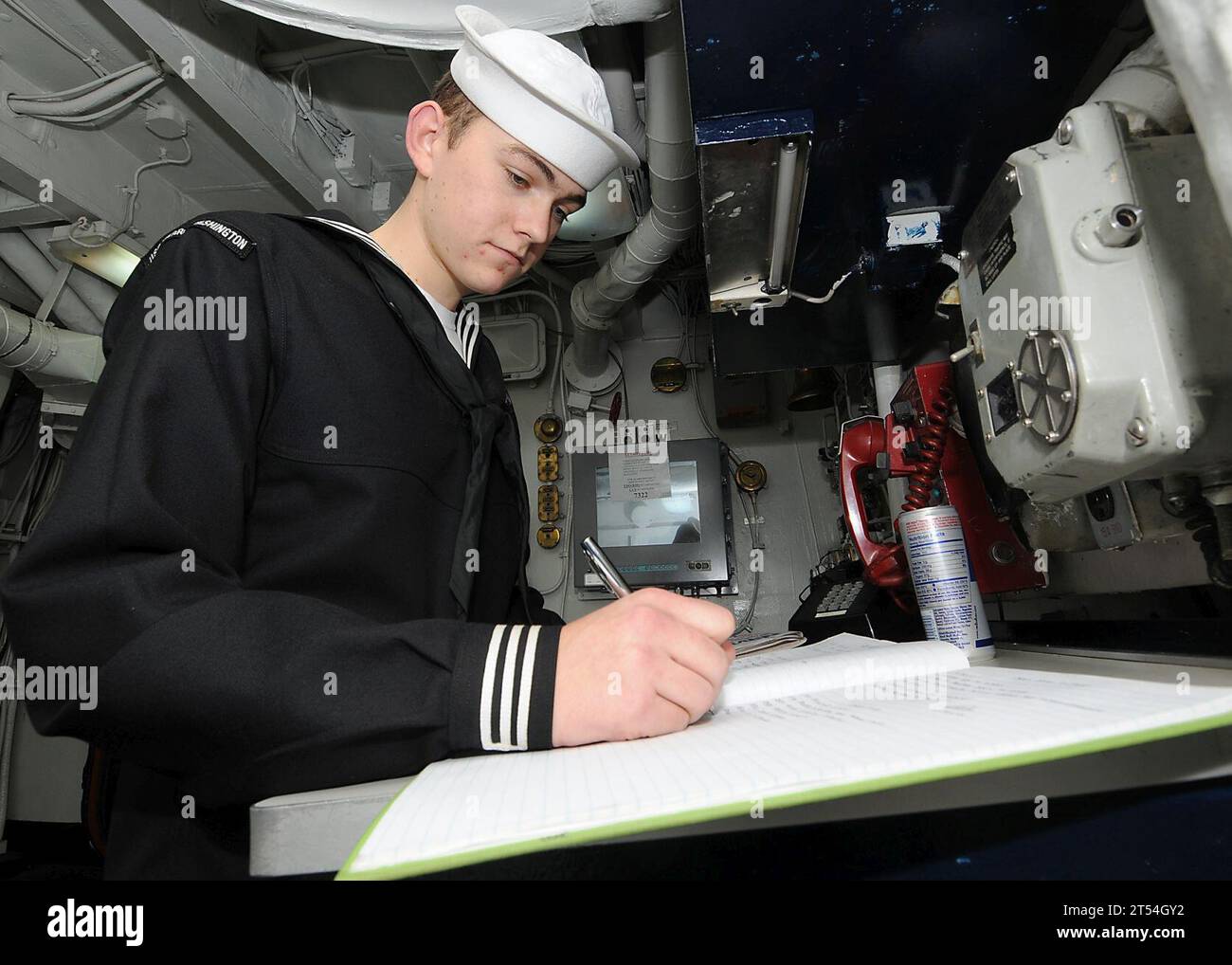 cVN-73, Japan, logbook, U.S. navy , USS George Washington, watch ...
