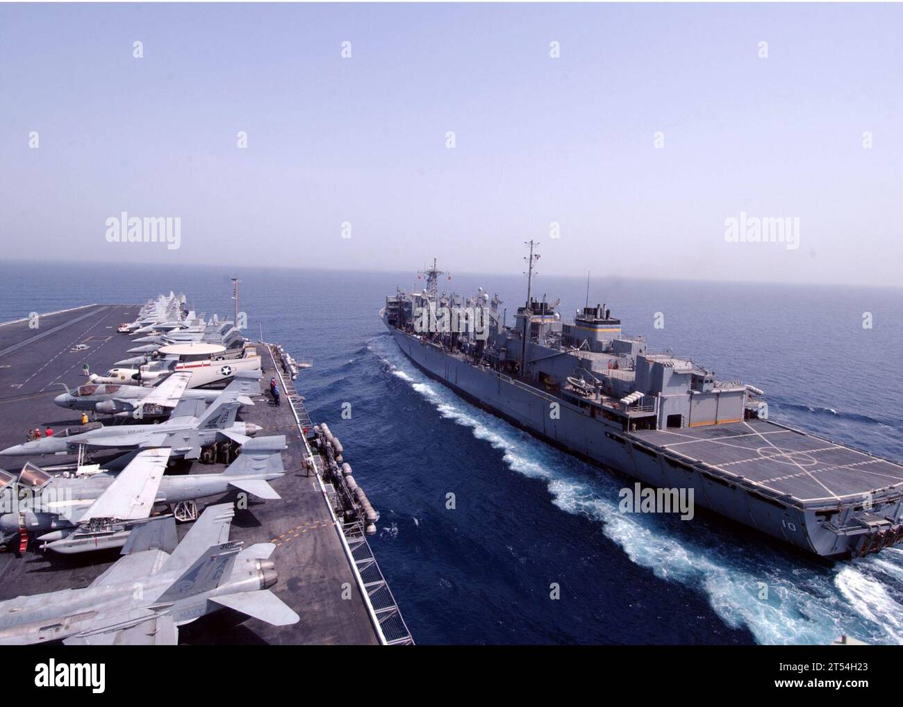 CVW 7, MSO, ship, t-aoe 10, usns bridge, USS Dwight D. Eisenhower Stock ...