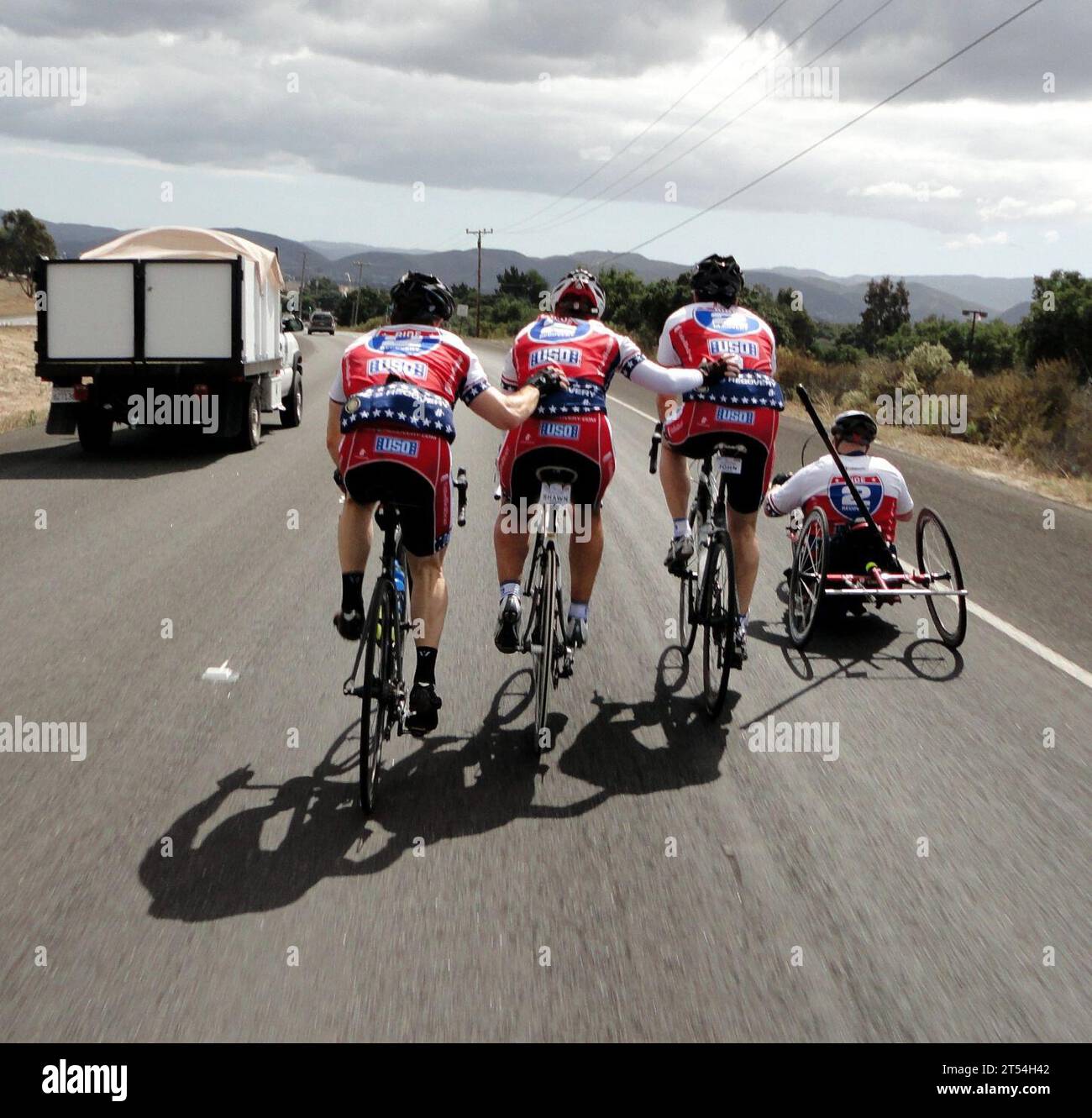 cyclists, Fleet Logistics Support Squadron FIVE SEVEN, injured veterans ...